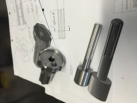 Spline making with Involute Gear Cutters