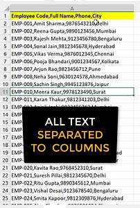 Excel Trick to seperate text in columns in seconds💪 #exceltricks #exceltips | Mukul Jain