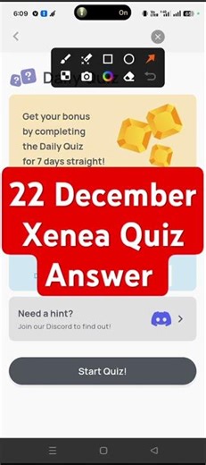22 December xenea wallet quiz answers today | Xenea Wallet Today Quiz Answer Today