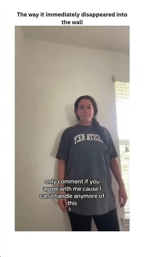 The way it immediately disappeared into the wall