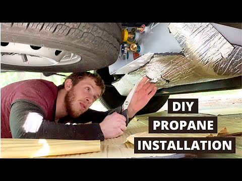 How to Install an Underbody Propane Tank | DIY Van Build | Promaster