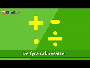 De fyra räknesätten (Matematik) - www.binogi.se