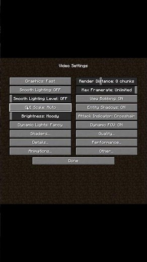 increase minecraft fps best setting for optifine