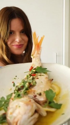 Whole Baked Snapper with Green Anchovy Butter Recipe