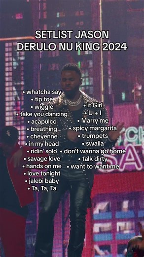 Jason Derulo Concert 2024 Setlist Revealed: Songs, Performances, and More