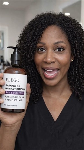 It was made for black hair💜 ShopElego.com #batanaoil #blackcommunity #haircare #blackhair #type4hair