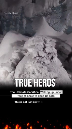 True Heroes: While we sleep in blankets, they sleep in snow. 🫡