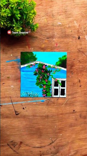 #easy #painting with poster colours 🥰🎨🖌️ #art #drawing #shorts