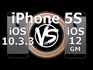 Speed Test : iPhone 5S - iOS 10.3.3 vs iOS 12 GM Build 16A366