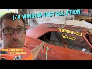 1/4 glass install 1968 Firebird