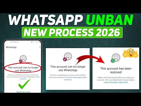 Whatsapp Ban New Solution 2026 || This account can no longer use WhatsApp New 2026