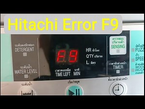 F9 Error Hitachi Washing Machine Fixing (Clutch Defective)