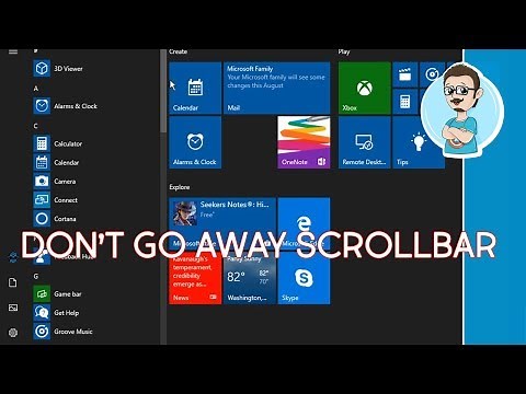 Windows 10 Tip | Always Show ScrollBar!