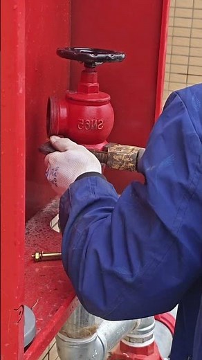 The installation process of fire hoses