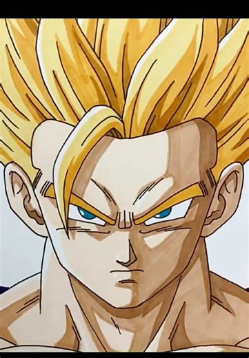 Gohan Super Saiyan 2 Drawing Tutorial | Powerful Anime Style #drawing #drawingtutorial #anime #pain #gohan