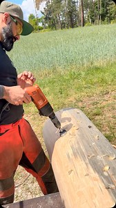 2“ Fisch Wave Cutter 💪🏻 #wiemaneinblockhausbaut #wiebautmaneineblockhütte #blockhüttefürgarten #blockbauheld #holz #holzliebe #logcabin #logcabinbuilders Bezahlte Werbung | Blockbauheld