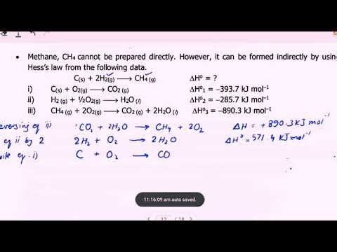 Hess's Law Practice Problems