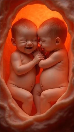 Twin Babies in Womb | 5D Ultrasound Fetal Movement | Smiling & Playing