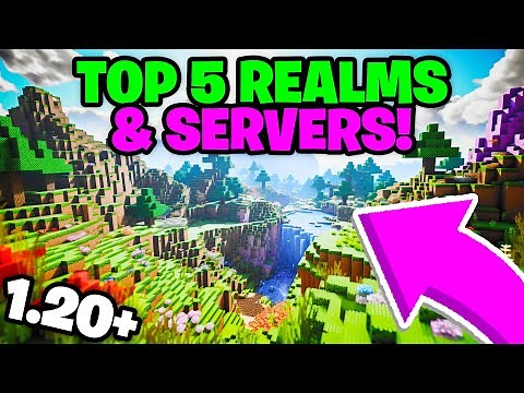 TOP 5 Realms & Servers For MCPE 1.20+ (REALM CODES) | Minecraft Bedrock Edition