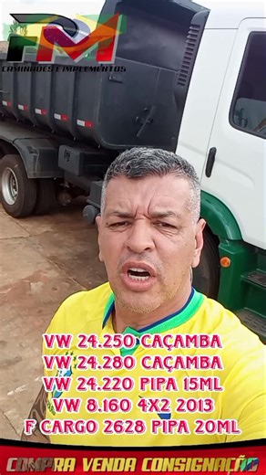 VW Caminhões à Venda: Caçamba e Tanques para Transporte