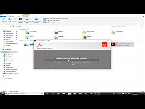 Installation of Adobe Acrobat Dc Pro