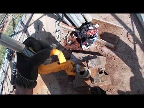 Windmill pump column (drop pipe) install.