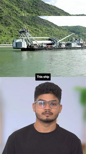 Shivraj on Instagram: "This ship allows you to explore the bottom of a river without ever getting wet. It’s called a diving bell ship. And it works like an upside-down cup underwater, pumping air inside and pushing water out to create a dry workspace on the riverbed. Workers enter through a special airlock chamber to adjust the pressure changes before they dive in. This ship is commonly used for underwater construction and the recovery of artifacts."