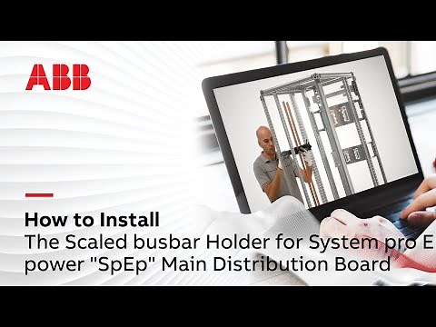 How to install the Scaled busbar Holder for System pro E power "SpEp" Main Distribution Board