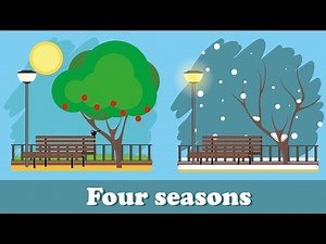 Learning seasons for kids. Four seasons of the year