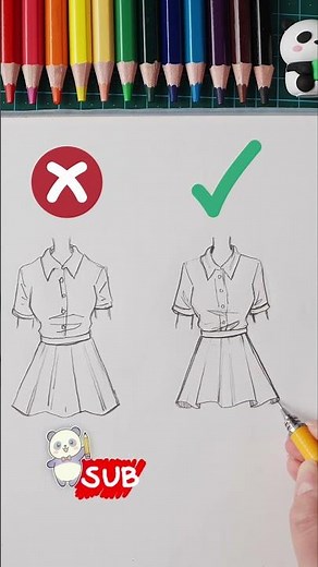 How to draw clothing folds👗 DON'T make this beginner MISTAKE!