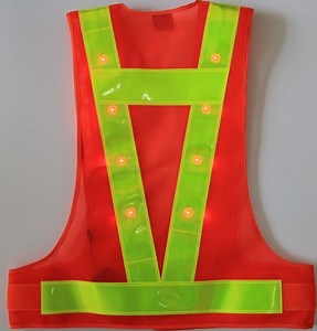 [Hot Item] Polyester Work Wear PPE LED Light Work Wear Reflective Vest