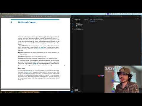 Introduction to Algorithms (CLRS) - Chapter 4| Biochemist Learns Programming LIVE 🔴 | 09-06-2025
