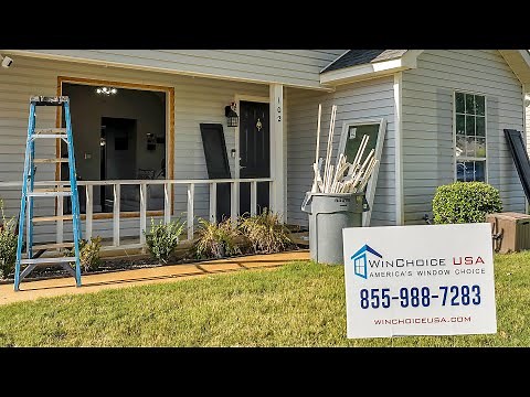 Replacement Windows By WinChoice of Atlanta Executive Series Installation in Warner Robins, GA.