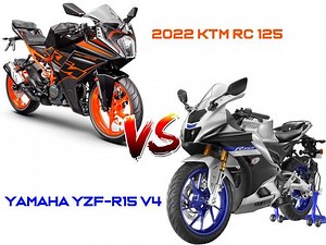 Yamaha YZF-R15 Version 4.0 vs 2022 KTM RC 125: Spec Comparison  - ZigWheels