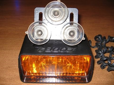 Code 3 Deckblaster Strobe Light Flash Patterns Demonstration