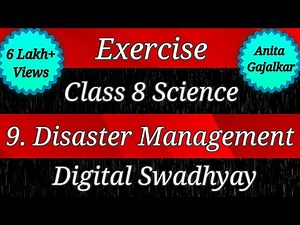 Exercise class 8 science chapter 9 disaster management । question answer class 8 science 9। std 8