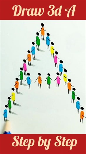 Susanta Jana on Instagram: "Easy 3d Drawing #viralreels❤️ #foryoupageシforyou #trendings #creatives #unique #tutorials #art #painting🎨 #drawing #3d"