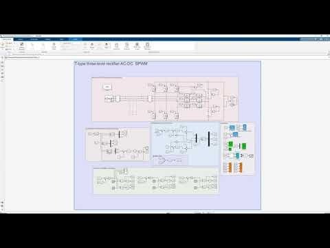 Simulation of a T-Type Three-Level AC-DC Rectifier based on SPWM /matlab simulink
