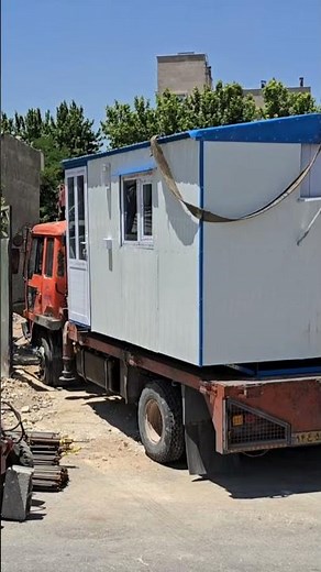 Installing a Security Guard Cabin: Crane Placement at the Construction Site