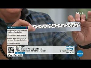 Bell + Howell Alien Draft Seal For Windows and Doors 4p...