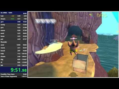 BfBB 100% Speedrun in 1:39:00