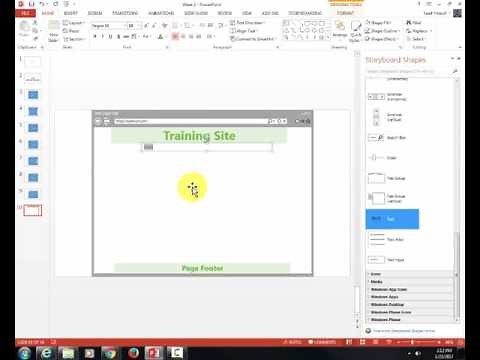 Creating Web Site Storyboard using MS PowerPoint