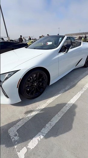 Beautiful V8 Lexus LC 500 Convertible Pearl White Luxury Sports Car #cars #sportscar #luxurycar