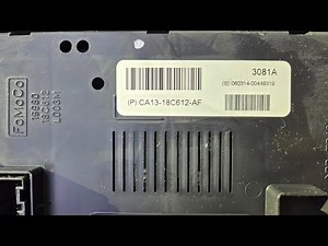 2012 Lincoln MKX Temperature Control Module Location and Removal