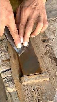 How to sharpen chisels with stone