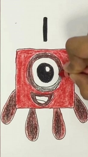 How To Draw Numberblock One! #numberblocks #drawing