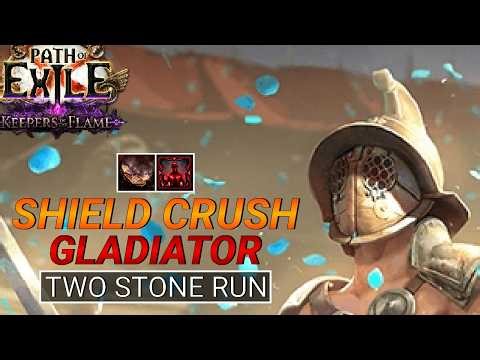 【Path of Exile】Shield Crush Gladiator | EATER & EXARCH | Leaguestart Practice for 3.28