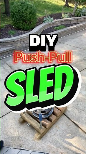 DIY Push-Pull Sled: Full Tutorial Available #gym #crossfit #pushpullgrind #homegym #diygym