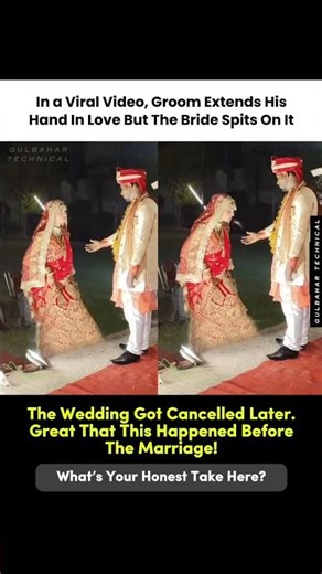 Bride Spits on Groom’s Hand 😱 Wedding Canceled! 💔