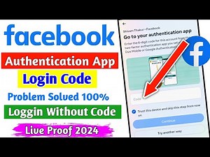 Go to your authentication app facebook problem | go to your authentication app